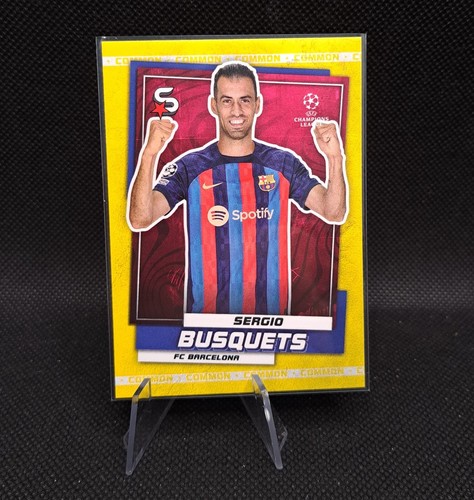 Sergio Busquets card common - Barcelona -Topps UCL Superstars 22/23 ...