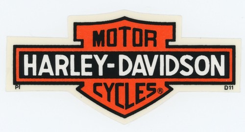 Harley Davidson Bar and Shield INSIDE WINDOW Decal OEM Part D11 ~ 4.25 ...