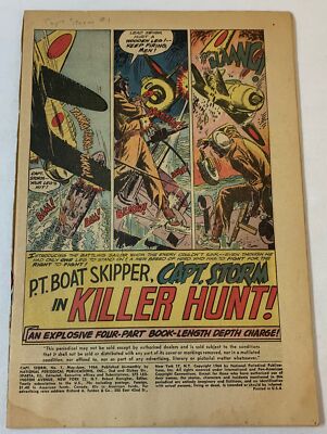 1964 DC Comics CAPT. STORM #1 ~ coverless - Captain Storm 1 | eBay