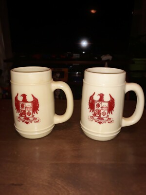 2 Rare Vintage Very Heavy Mugs | eBay