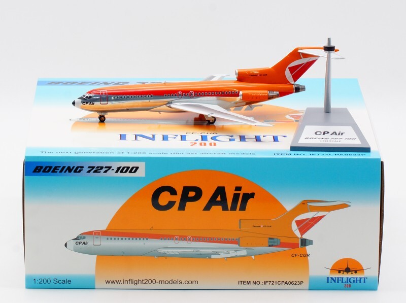 1:200 InFlight CP Air BOEING 727-100 Passenger Airplane Diecast ...