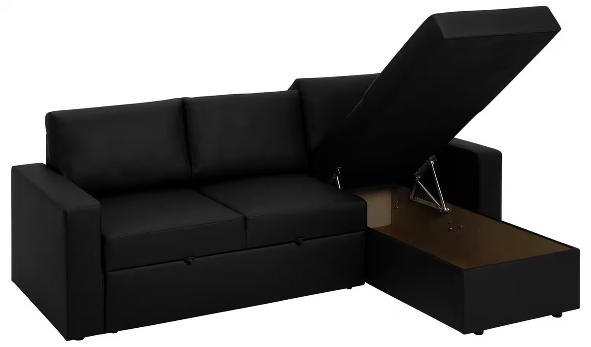 Argos Black Leather Corner Sofa Bed | Cabinets Matttroy