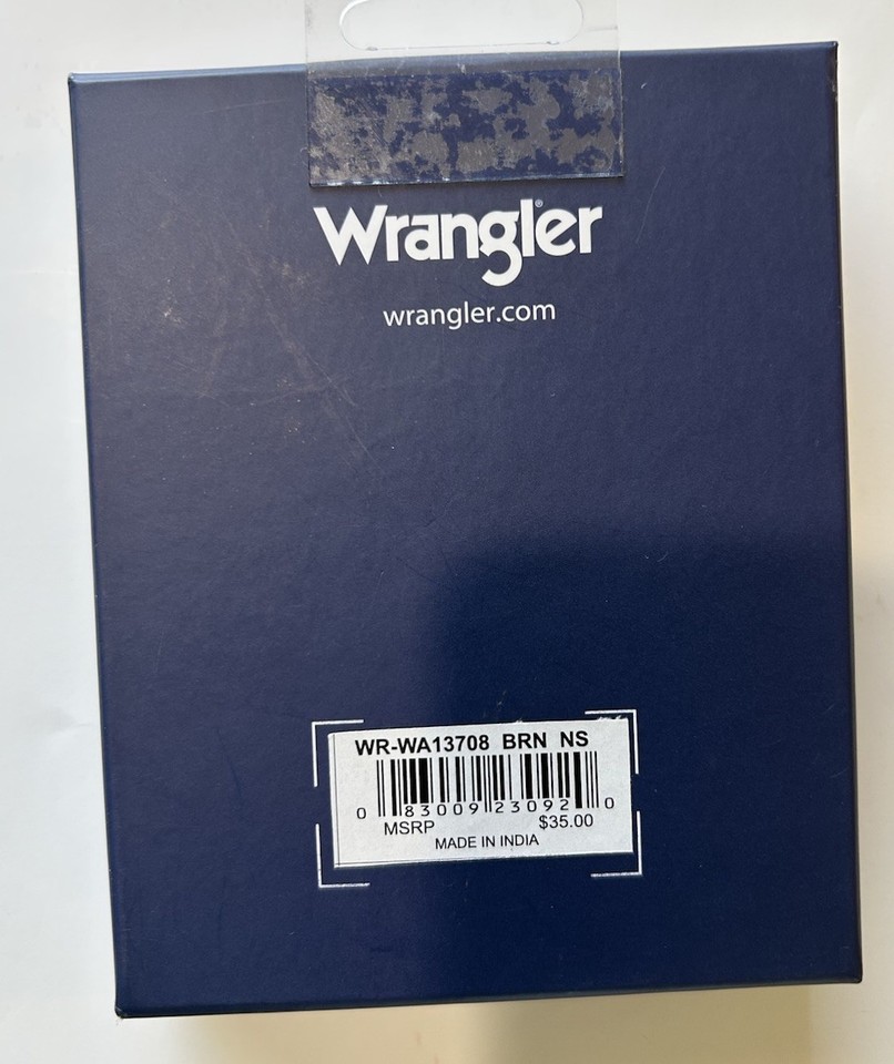 New Wrangler Men's Brown Leather Wallet Multiple Card Slots Removable ...