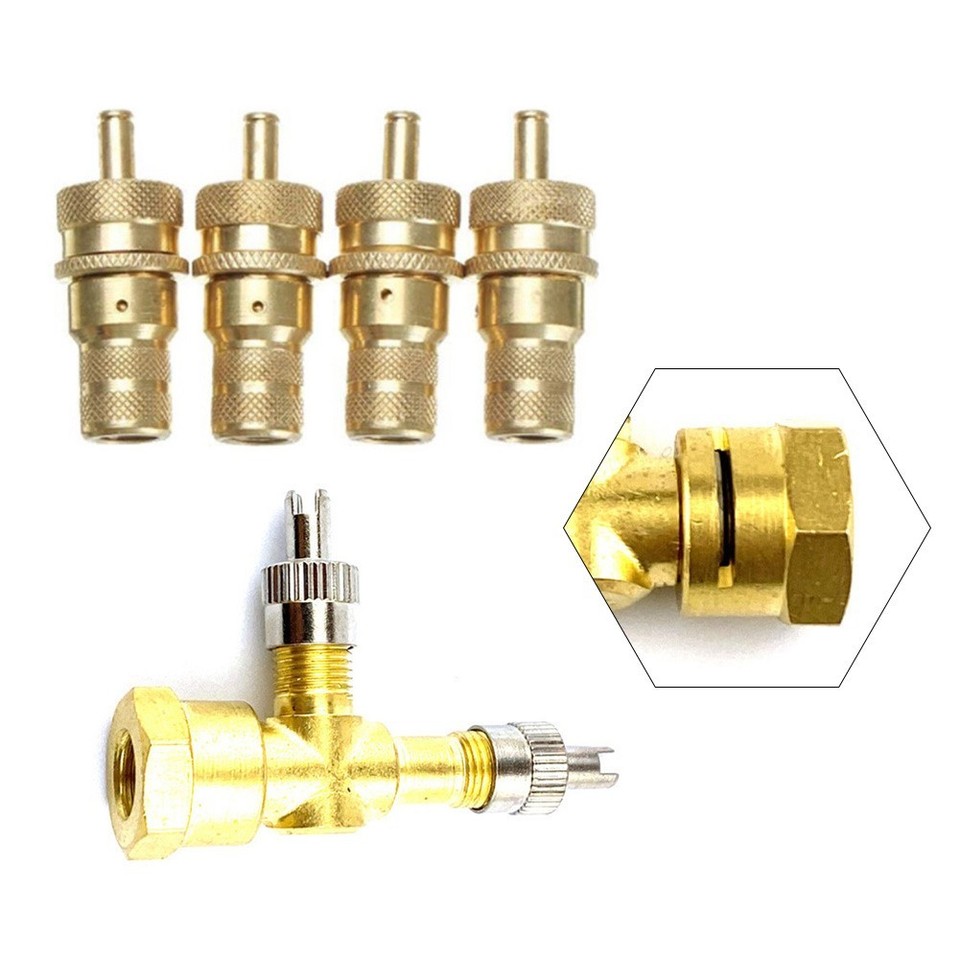 TPMS Valve Tee Adapter With 4 Air Release Valves For Cars For ...