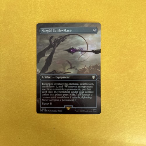 Nazgul Battle-Mace Borderless FOIL MTG Lord of the Rings Cmdr Rare 510 ...