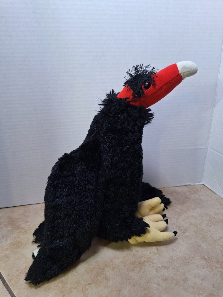 Wild Republic Turkey Vulture Plush Bird Realistic 12" Cuddlekins ...