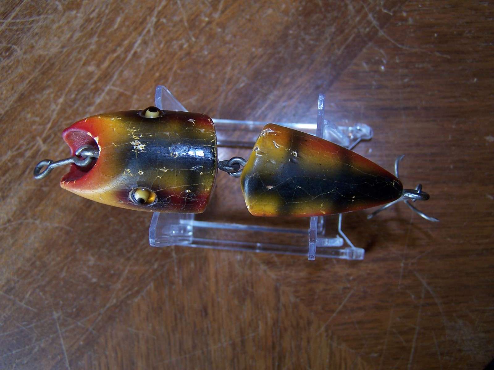 Vintage Moonlight "1900 Series" Jointed Wood Fishing Lure c1927 Pre Paw ...