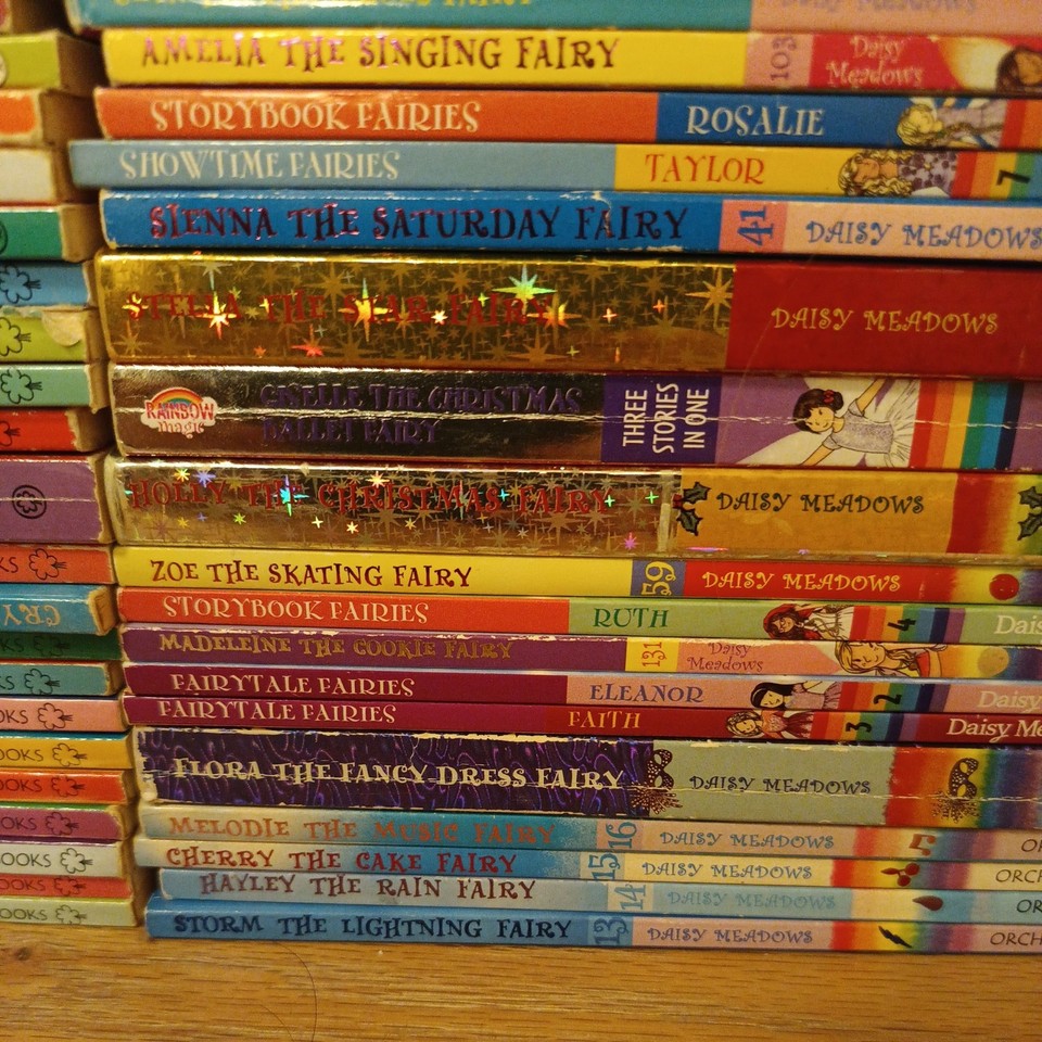 100 rainbow magic books daisy meadows fairy fairies girls reading ...
