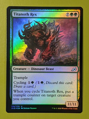 FOIL Titanoth Rex x1 Ikoria: Lair of Behemoths 1x Magic the Gathering ...