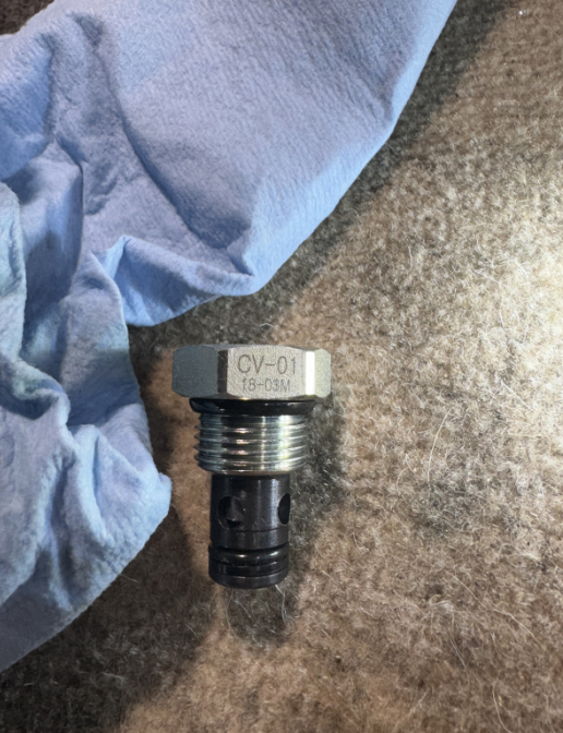 MV-01 Lift Pressure relief valve CV-01 Safety valve | eBay