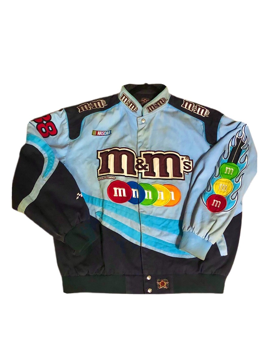 Blue M&M NASCAR Jacket JH Design super RARE 2XL | eBay Blue M&M NASCAR Jacket JH Design super RARE 2XL | eBay