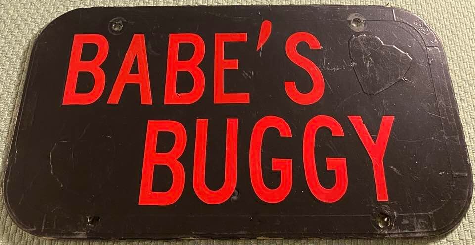 Babe's Buggy Booster License Plate Vintage Sign Buggy Babes Dune ...
