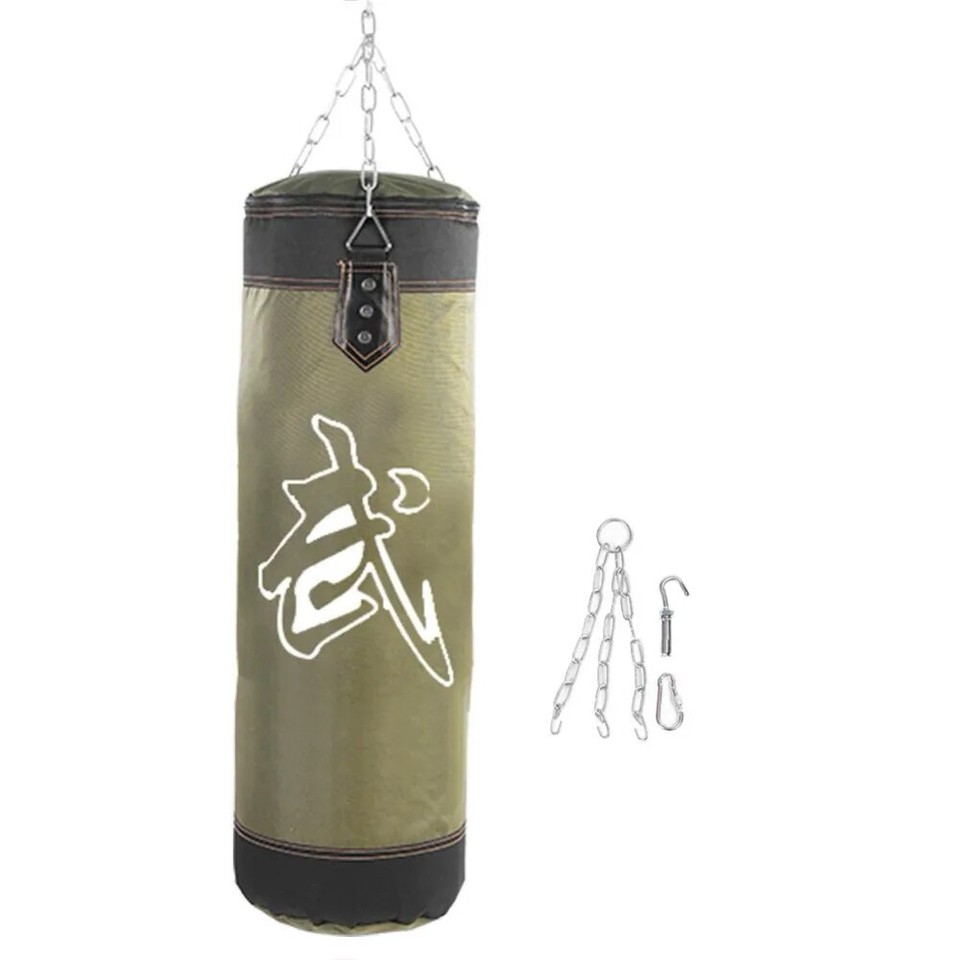 Empty Boxing Sand Bag Hanging Kick Sandbag Boxing Training Sandbag Set ...