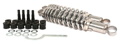 Chrome Rear Motorcycle Shocks Set Shock Absorbers 300mm Eye to Eye NEW ...