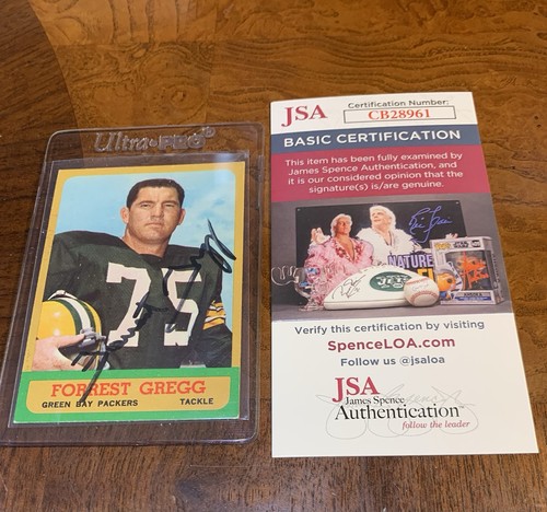 1963 Topps Forrest Gregg #89 Green Bay Packers Auto Signed Card JSA | eBay