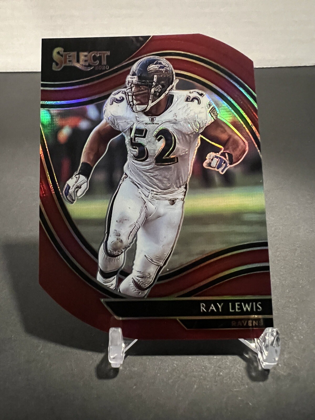 2020 Panini Select - Field Level Maroon Prizm Die-Cut #318 Ray Lewis ...