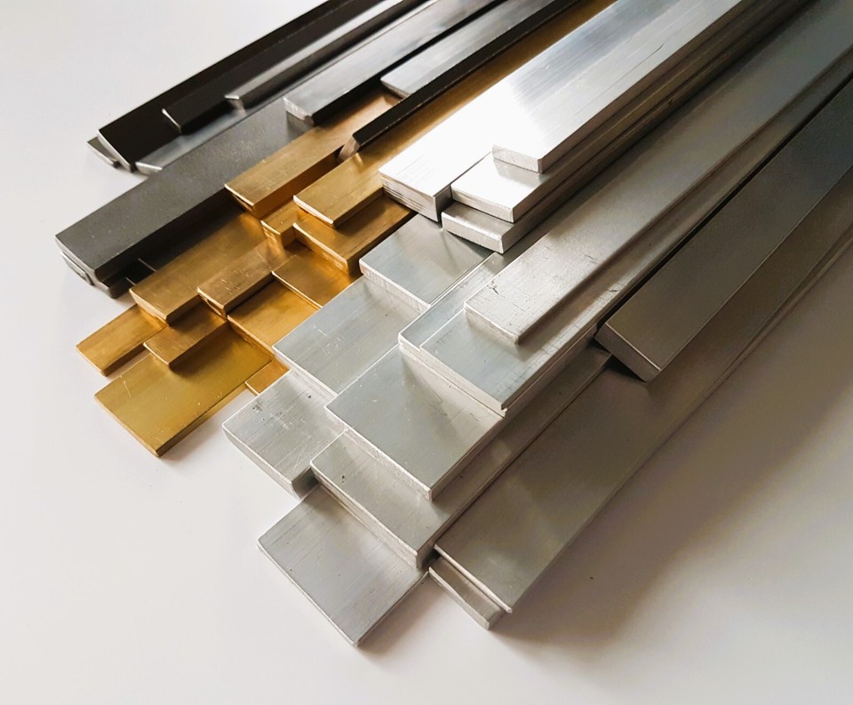 Aluminium, Brass, Steel Sheet Metal Flat Bar Plate various sizes, 50mm ...