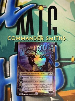 Nicol Bolas Planeswalker Borderless FOIL MTG Near Mint NM Secret Lair ...