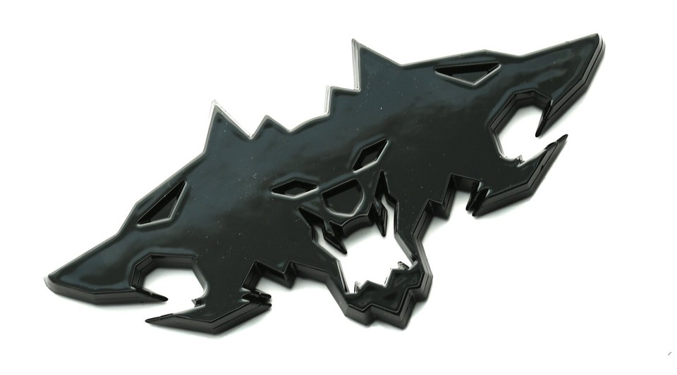 1x Wolf Pack Emblem 3D Logo Car Badge Sticker for Truck Motorcycle ...