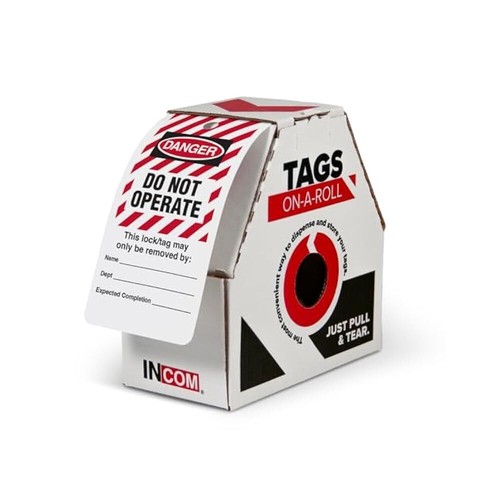 Industrial Safety Tags, Lockout/Tagout, Waterproof, Tear,Resistant, 100 ...