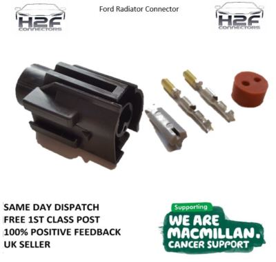 Ford 2 Pin Radiator Fan Switch Connector Sierra, Focus, Escort, Zetec ...