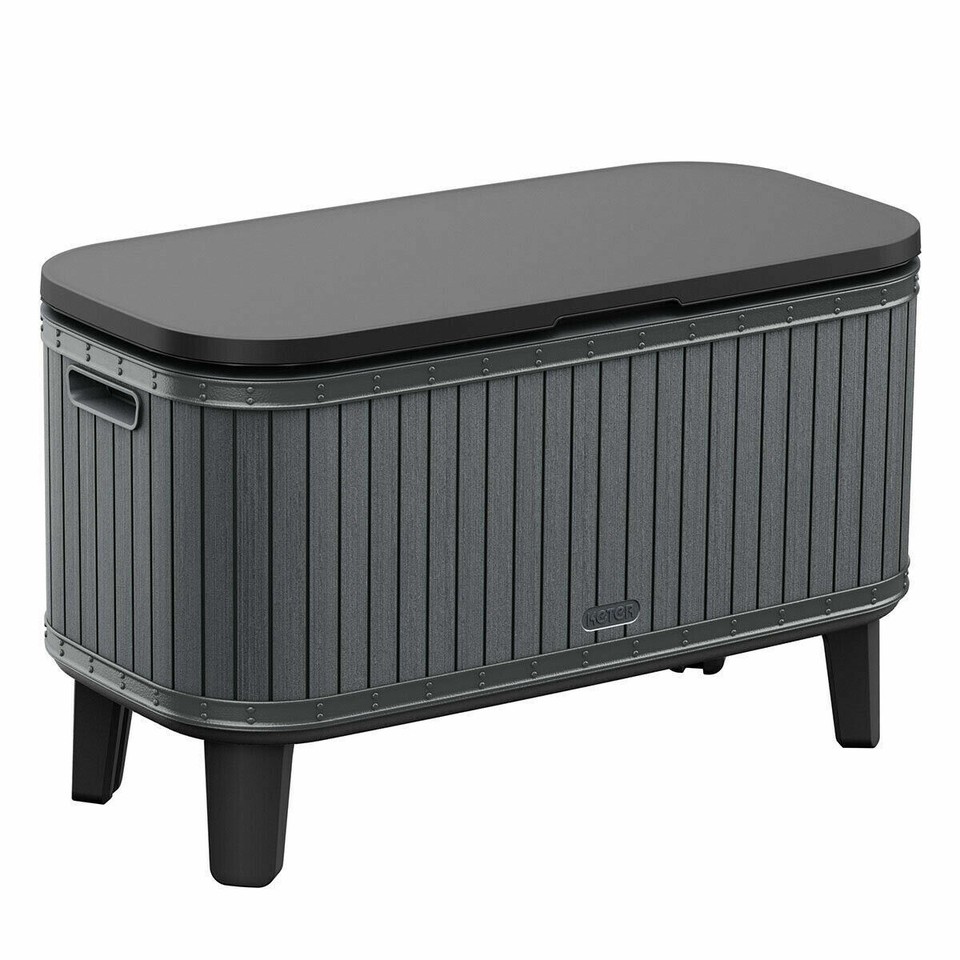 Keter Bevy Bar 56L Cool Drinks Cooler Ice Box Party Summer Garden ...