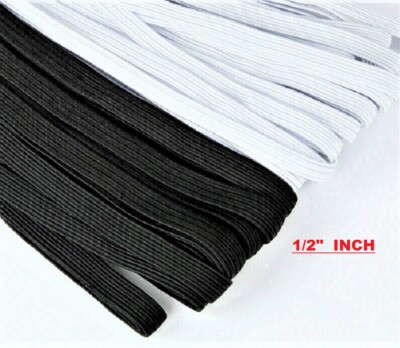 Elastic band 1/2" inch Wide Elastic (15 or 25 yard) MADE IN USA | eBay