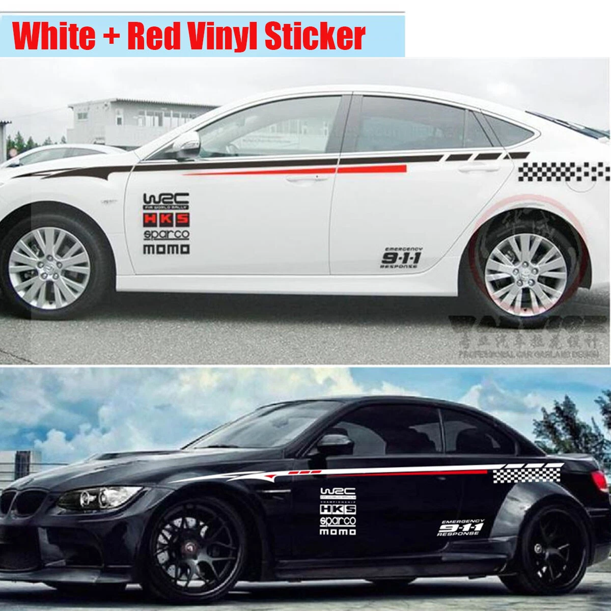 Car Stickers Design For Red Car