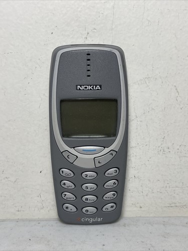 Nokia 3395 Cingular Gray Soft Numeric Keypad Cell Phone As-Is Collectable | eBay