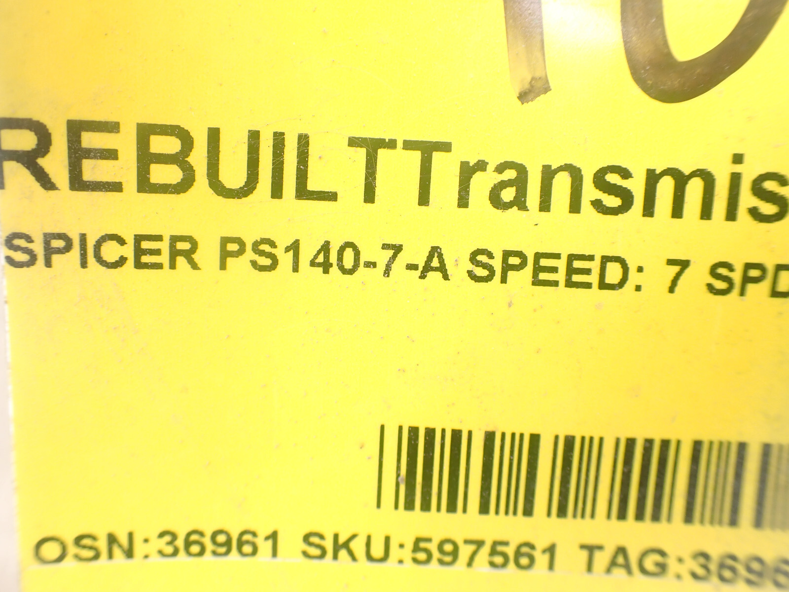 Spicer PS140-7A Transmission 7 Speed REBUILT!! NEEDS INPUT SHAFT ...