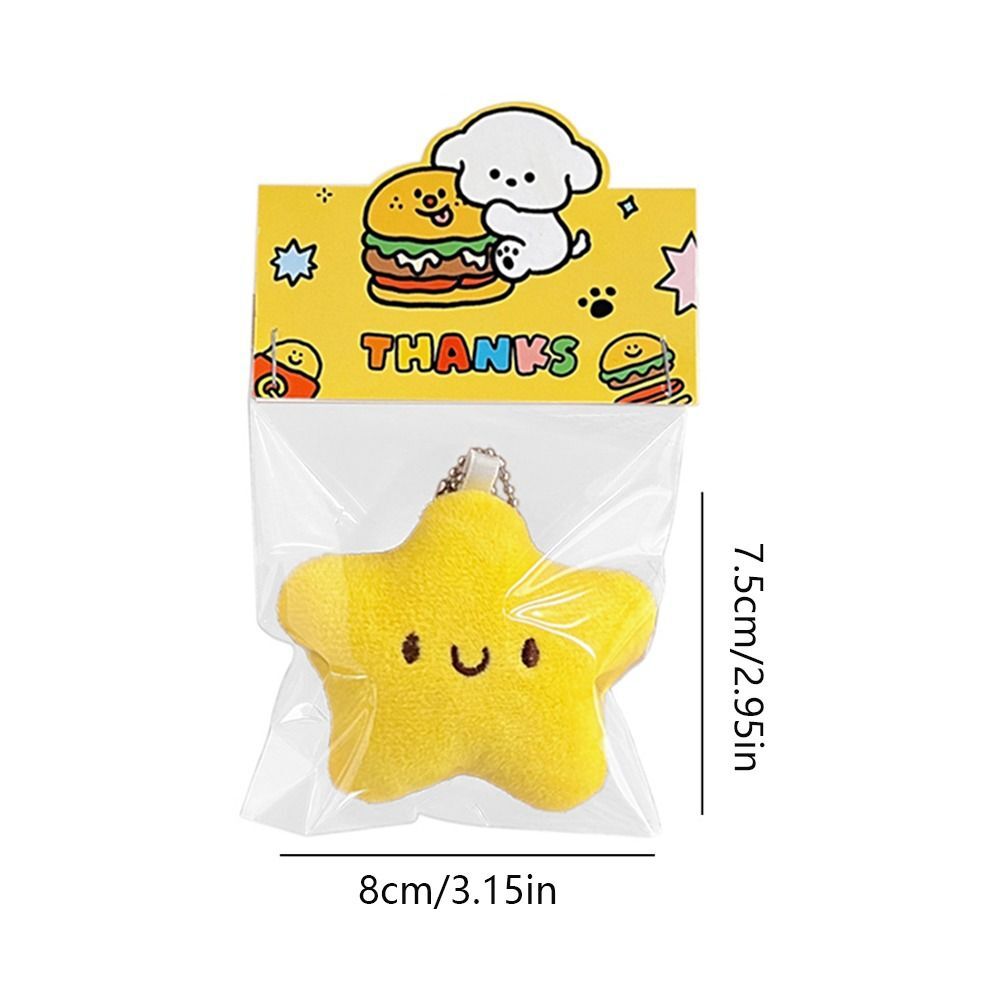 Cartoon Star Squeak Key Chain Plush Toys Plush Bag Pendant Soft Girl | eBay