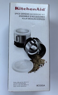 KitchenAid Spice Grinder Accessory Kit Stainless Steel BCGSGA New | eBay