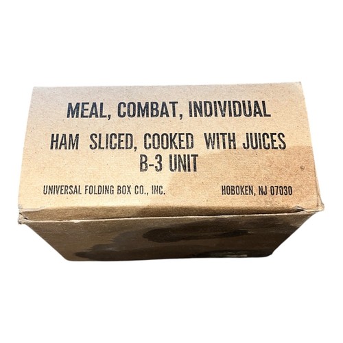 VINTAGE MEAL COMBAT INDIVIDUAL MCI Ration B3 Unit Ham Sliced Cooked ...