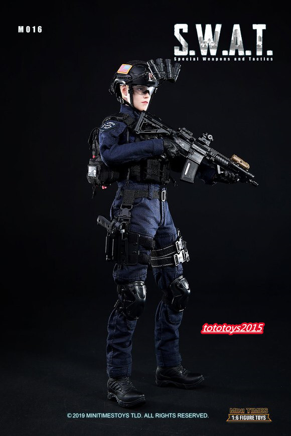Mini times toys (M016) 1/6 Female Policewoman Uniform Combat Action ...