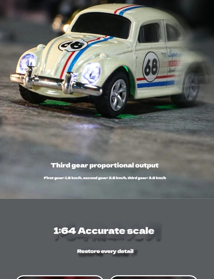 Remote Control Car for Men Wireless Mini Beetle Alloy Toy Car with ...