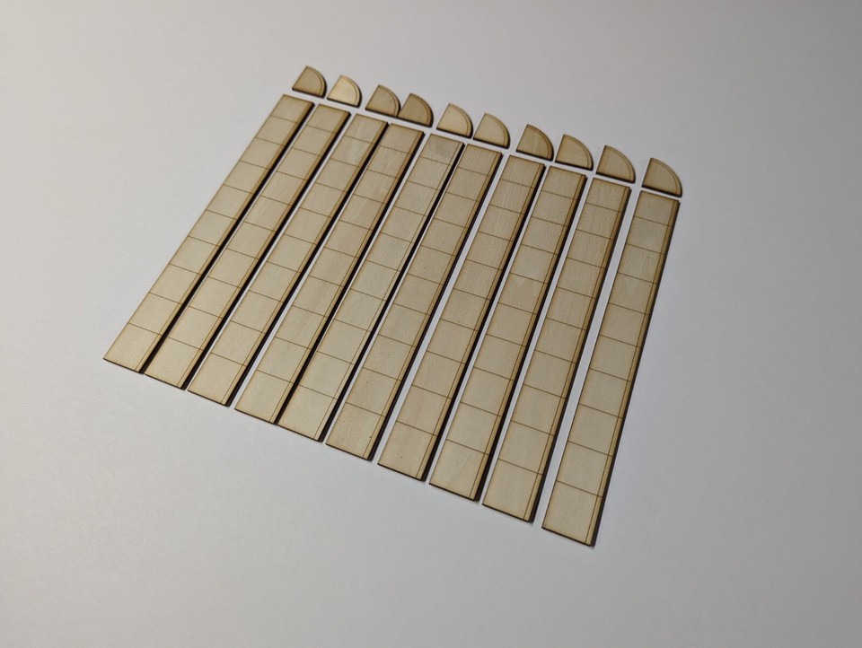 S Scale Laser Cut Sidewalk New Pattern 1:64 Gauge- 400 Scale Feet ...