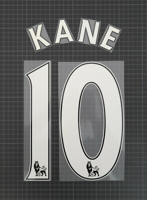 KANE #10 2013-2017 Player Size Premier League White Nameset PS-PRO ...