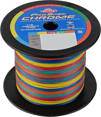 Prospec Chrome 5X20' Metered Saltwater Braid Fishing Line 1500M - 80LB ...