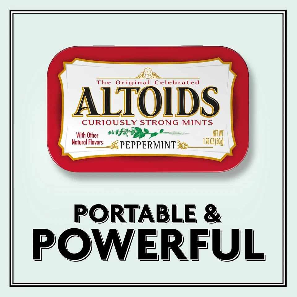 Share Altoids Classic Peppermint Breath Mints, 1.76-Ounce Tin (Pack of ...