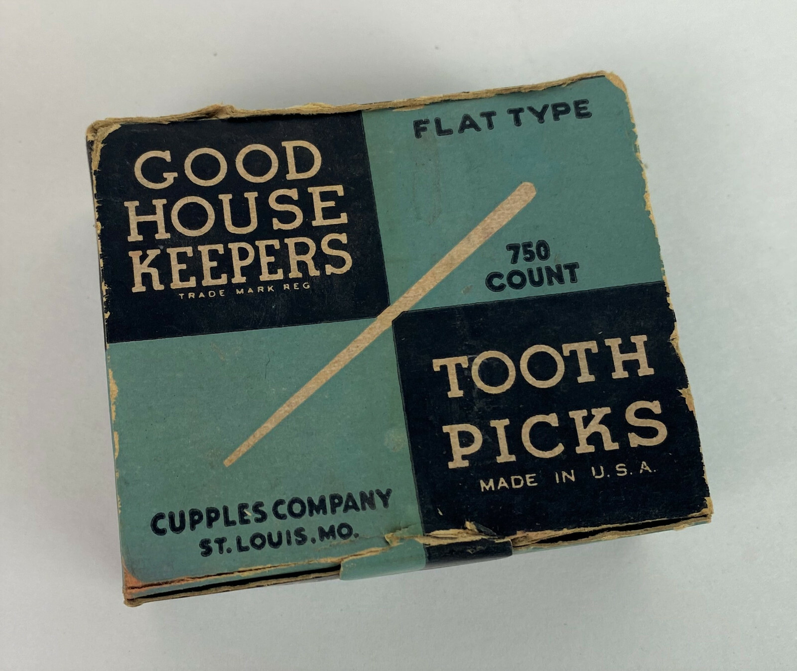 vintage advertising CUPPLES COMPANY ST LOUIS WOODEN TOOTHPICKS | eBay