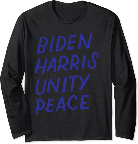 Biden Harris Unity Peace Sign, Joe Biden Kamala Harris 2020 Long Sleeve ...