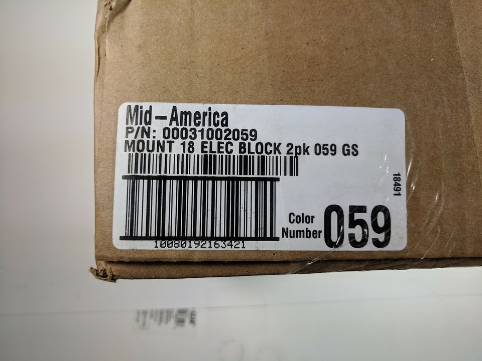 Mid-America MountMaster 7" x 8" Electrical Block 2PK Cape Cod Gray (059 ...