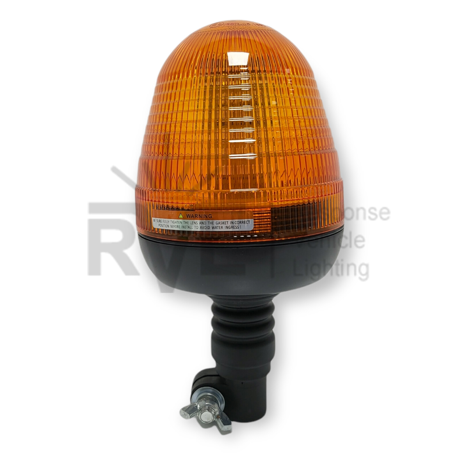 LED Rotating Flashing Amber Beacon Flexible DIN Pole Mount Tractor ...