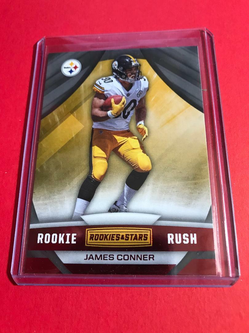 2017 Panini Rookies & Stars James Conner Rookie Rush RC / Pittsburgh ...