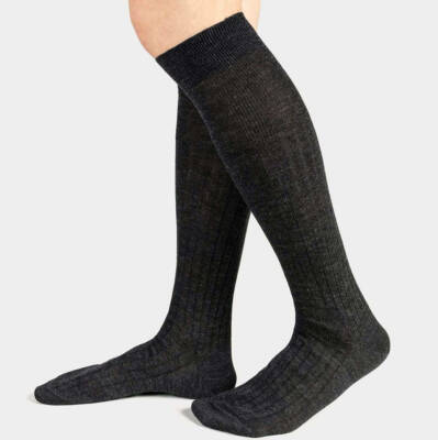 6 Pairs of Men's Ribbed Wool Long Socks Bundle Medium Size Art 560 ...