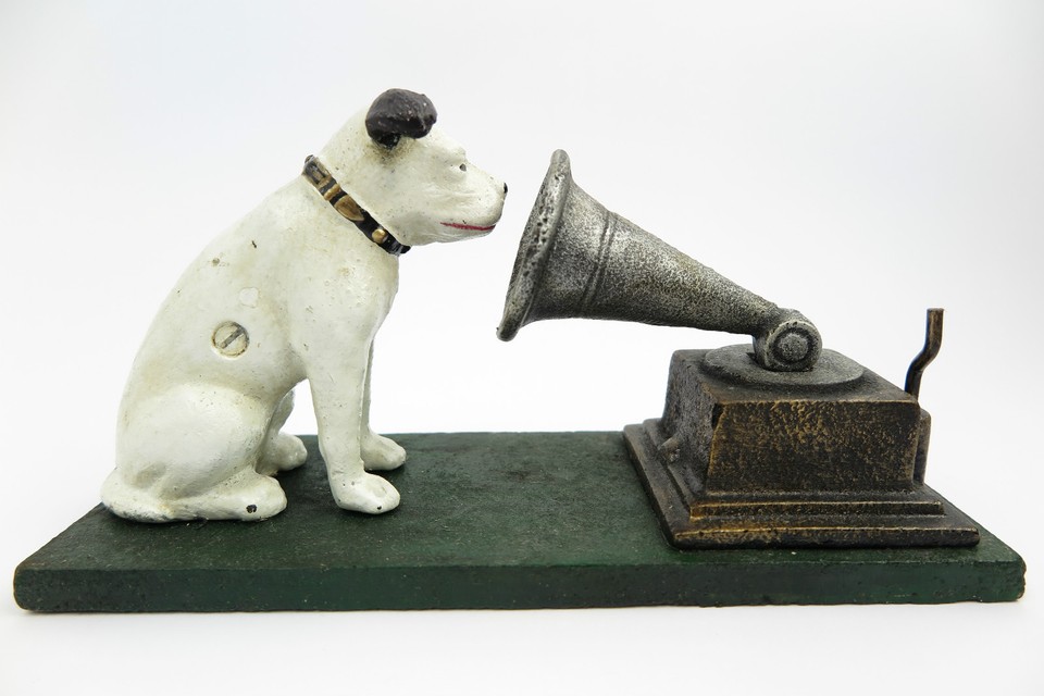 Sculpture Dog Gramophone Logo HIS MASTER'S VOICE Rogers Foundry ...