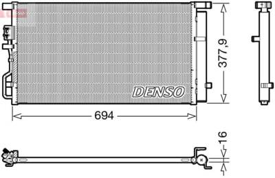 DENSO AC Condenser For HYUNDAI Tucson KIA Sportage 15-22 97606D7500 | eBay
