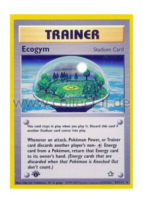 Pokemon 84/111 Natur-Arena - Neo Genesis | eBay.de