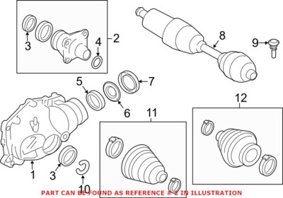 Genuine OEM CV Axle Shaft Carrier Bearing Bracket For BMW 31507601995 ...