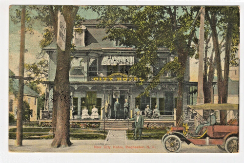 New City Hotel Rochester NH New Hampshire Vintage Photo Postcard Old ...